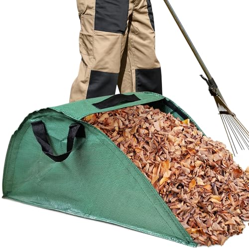 EOONTOON Leaf Collector Leaf Bag Chute, Portable Pop Up Leaf Bags ...