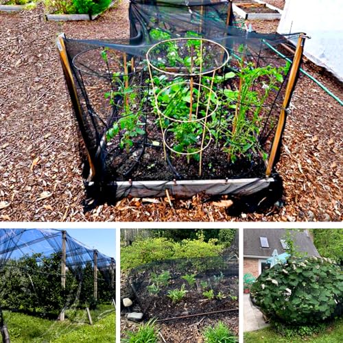 Garden Netting, Sapontchi Mosquito Net 10x65ft for Bird Screen Mesh ...