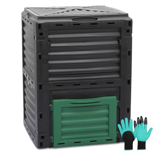 MIRAMINGLE 80 Gallon Large Compost Bin Outdoor Composting Tumblers for ...