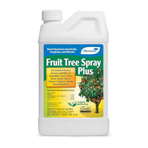 Monterey Fruit Tree Spray Plus for Organic Gardening, Broad-Spectrum ...