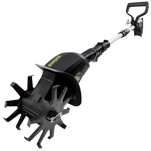 Sun Joe 24V Cordless Garden Tiller & Cultivator with Telescopic Pole ...