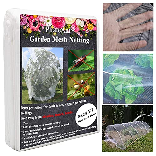 Ultra Fine Garden Netting,8X24FT Blueberry Netting, 0.04Inch Ultra-Fine ...